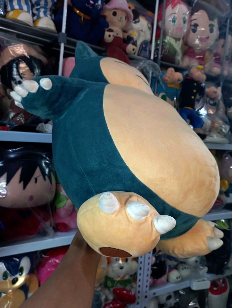 Large and Bulky 19-Inch Snorlax Pokemon Plush Stuff Toy (Pokemon Center ...