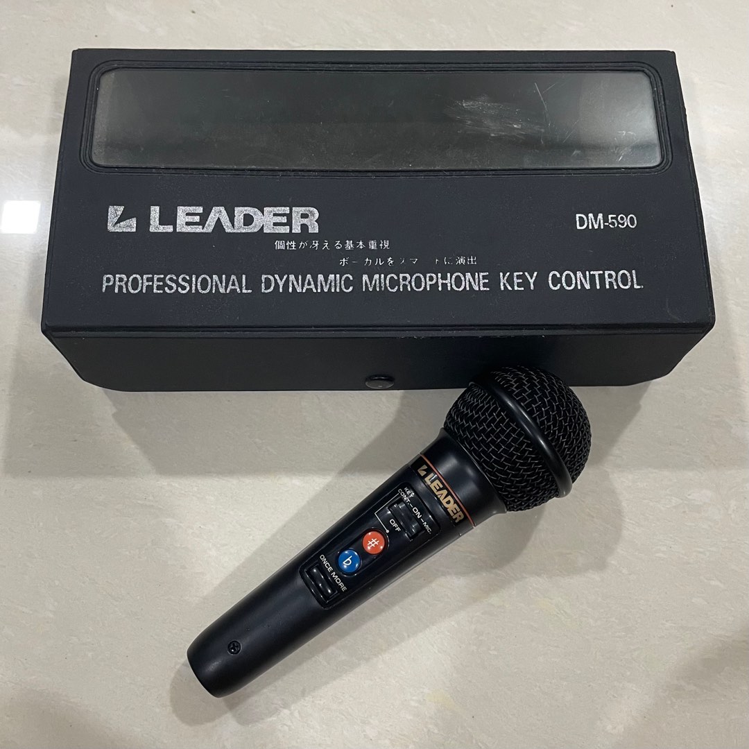 Leader DM-590 Professional Dynamic Microphone Key Control, Audio ...