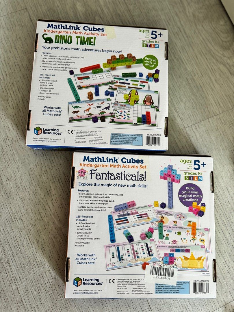 Learning resources mathlink cubes dino & fantasy, Hobbies & Toys, Toys ...