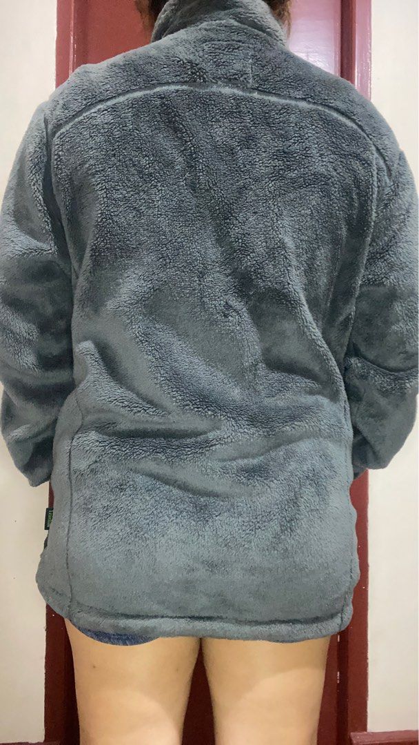 Leaveland Fleece Dark Gray Jacket Medium, Women's Fashion, Coats ...