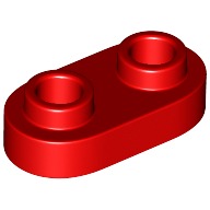 LEGO Parts 35480 Plate 1x2 Rounded Bright Red 6210269, Hobbies & Toys ...