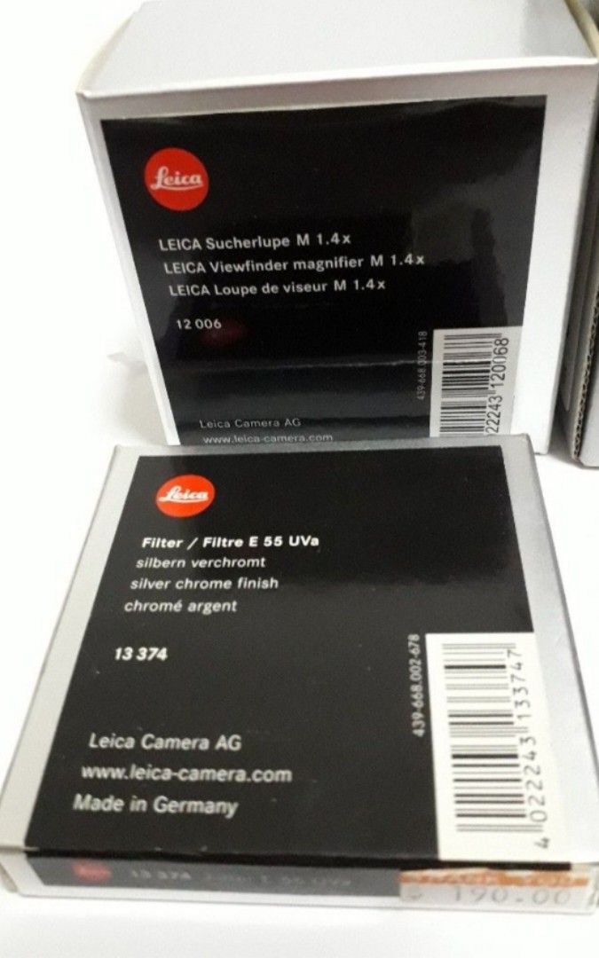 Leica Camera Lens Empty Boxes, Photography, Photography Accessories ...