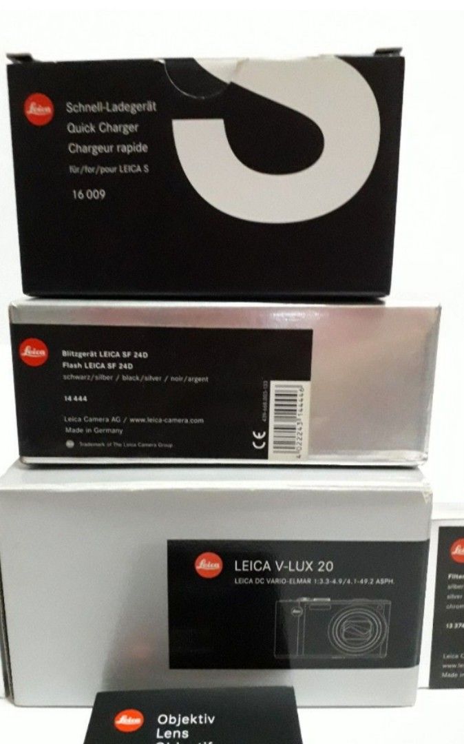Leica Camera Lens Empty Boxes, Photography, Photography Accessories ...