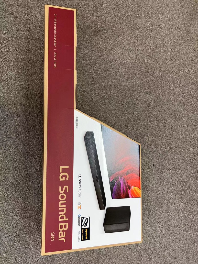 LG SoundBar SN4 喇叭揚聲器, 音響器材, Soundbar、揚聲器、藍牙喇叭、耳擴 - Carousell