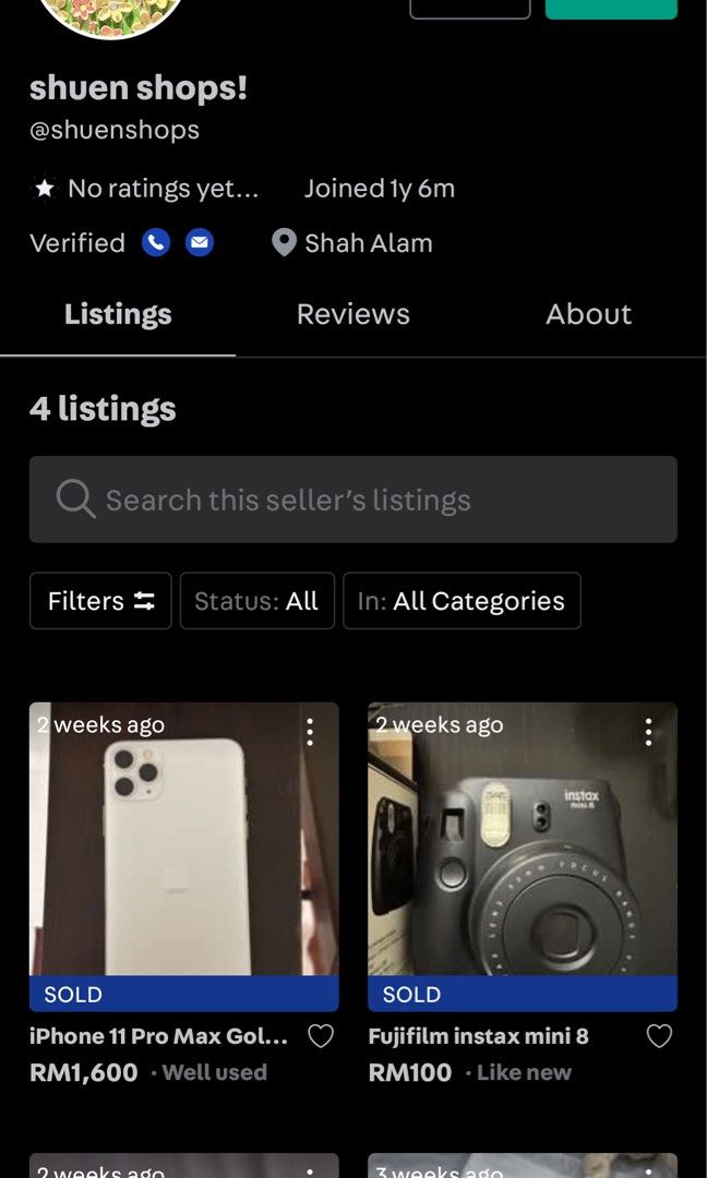 “LIM XIN YI” Mencari mangsa scamm3r ini., Announcements on Carousell