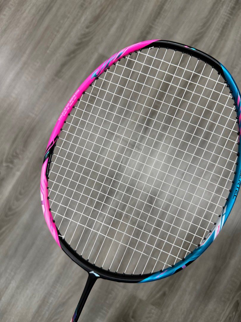 LiNing Halbertec 8000 4U. Exbolt 65 strung at 25lbs., Sports Equipment ...