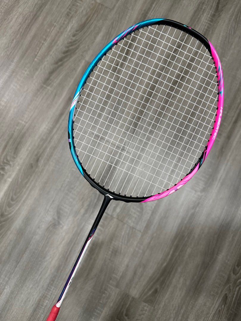 LiNing Halbertec 8000 4U. Exbolt 65 strung at 25lbs., Sports Equipment ...