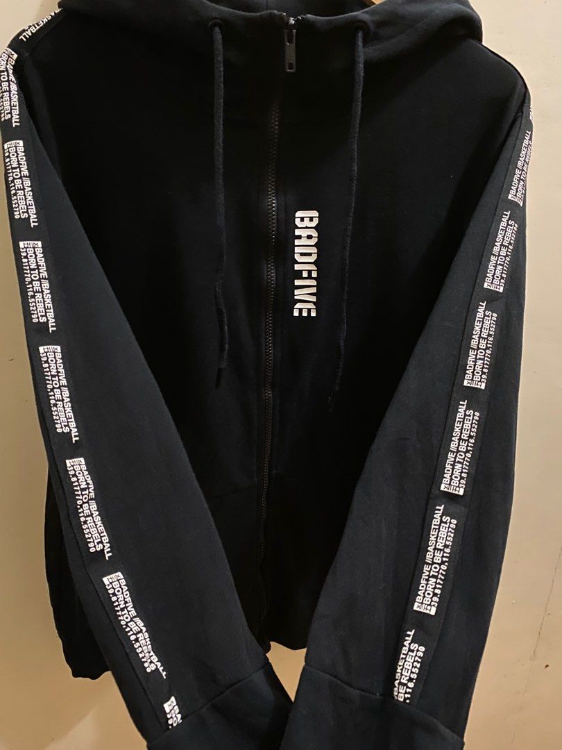 Lining x Badfive fleece side tape logo, Men's Fashion, Coats, Jackets ...