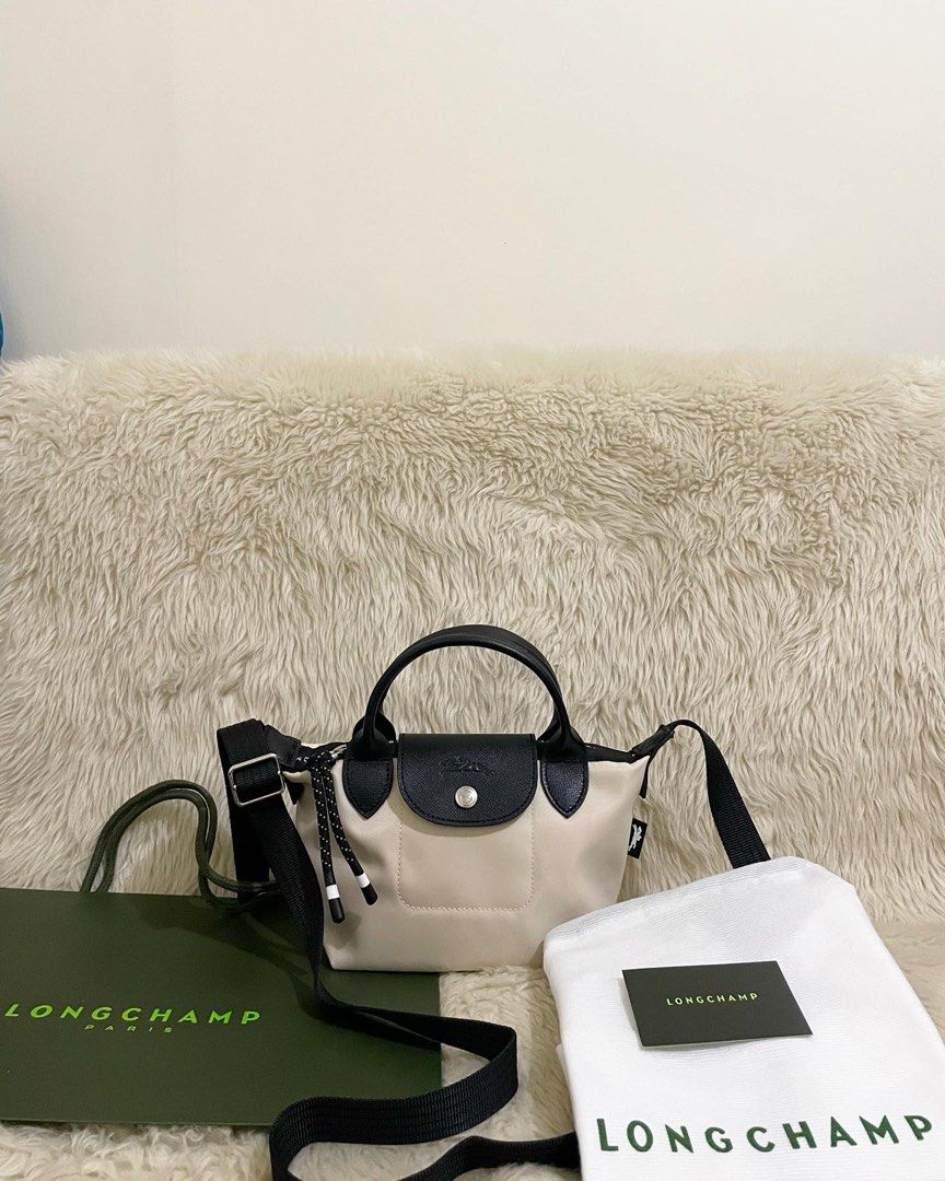 Longchamp energy xs mini authentic in ivory white, Luxury, Bags ...