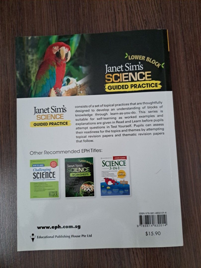 Lower Primary (P3 & P4) Janet Sim's Science guided practice book ...