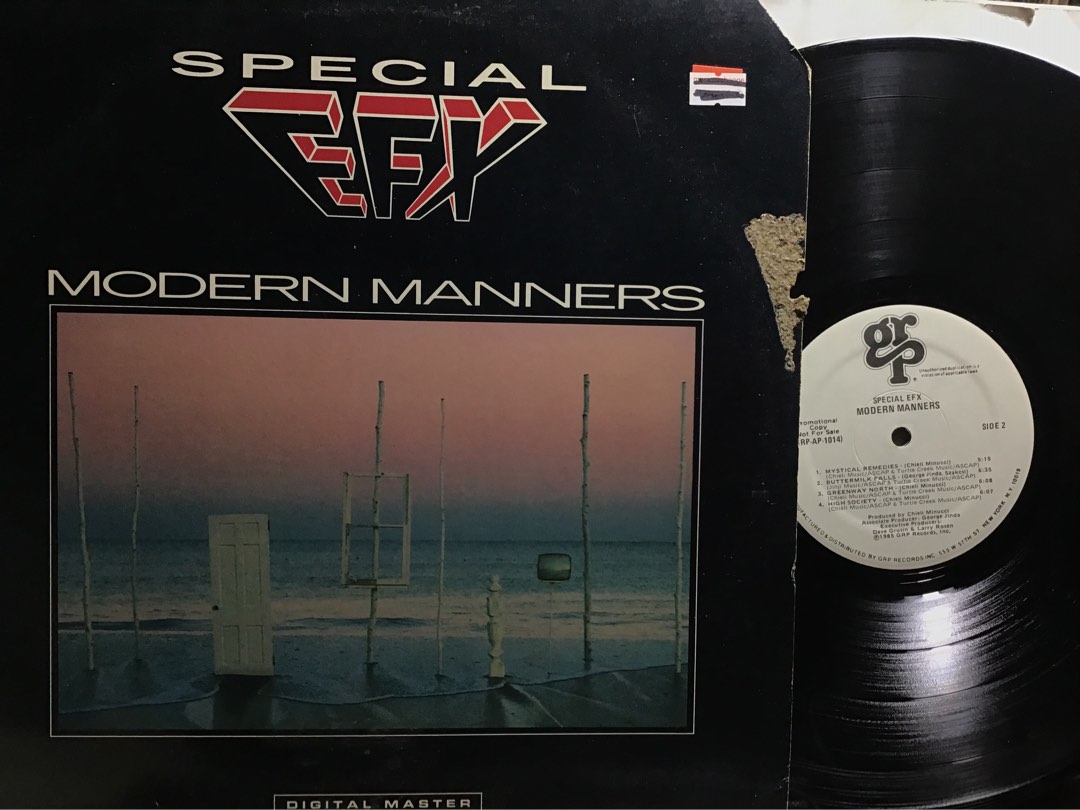 LP Special EFX - Modern Manners OOP WHITE LABEL PROMO GRP VINYL RECORD Anubis Piring Hitam 80s ...
