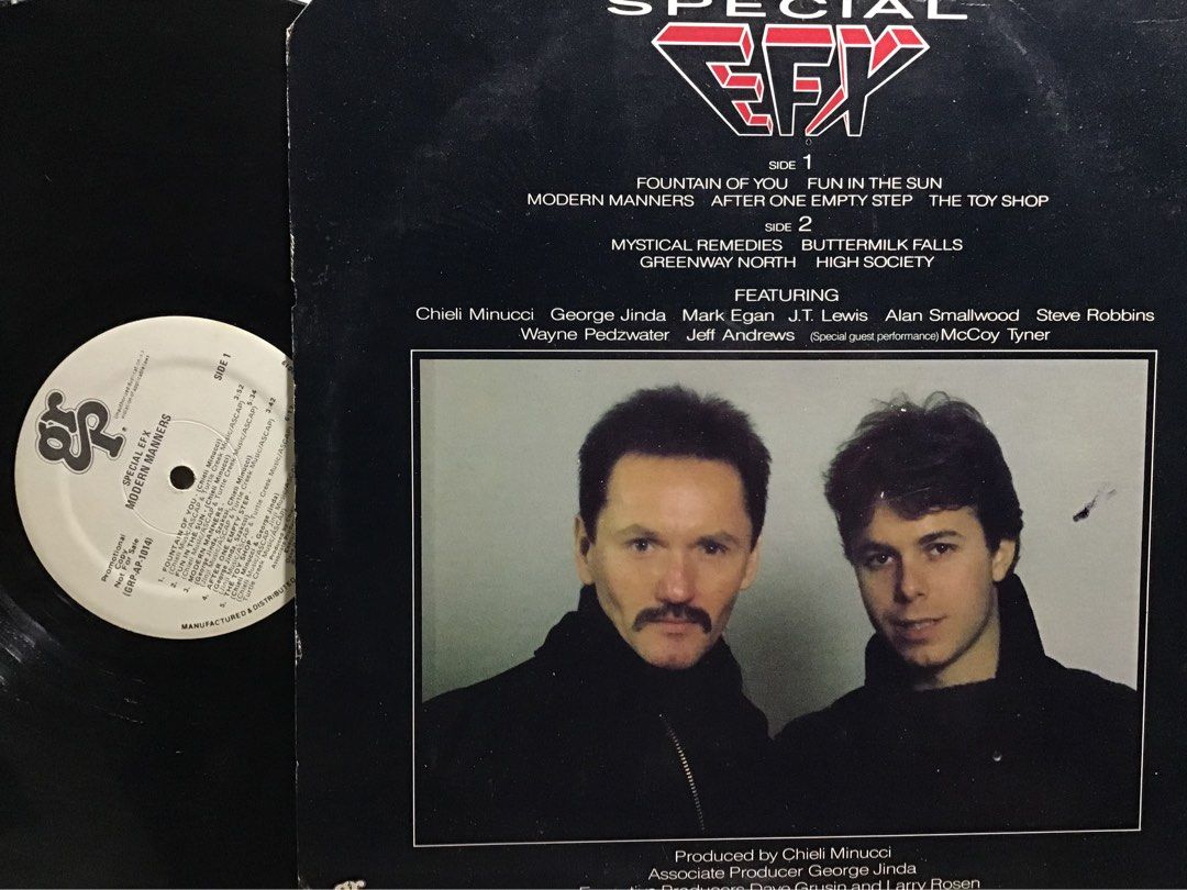 LP Special EFX - Modern Manners OOP WHITE LABEL PROMO GRP VINYL RECORD Anubis Piring Hitam 80s ...