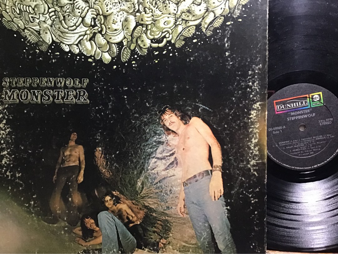 LP Steppenwolf - Monster OOP USA VINYL RECORD Anubis Piring Hitam ...