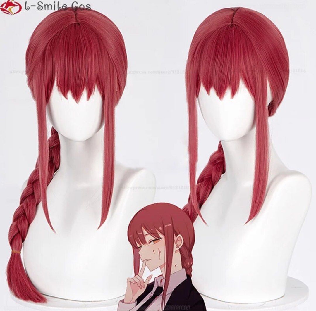 Makima Wig ( CHAINSAWMAN COSPLAY WIG ), Hobbies & Toys, Memorabilia ...