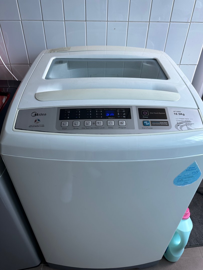 Midea 10.5kg Top Load Washing Machine, TV & Home Appliances, Washing ...