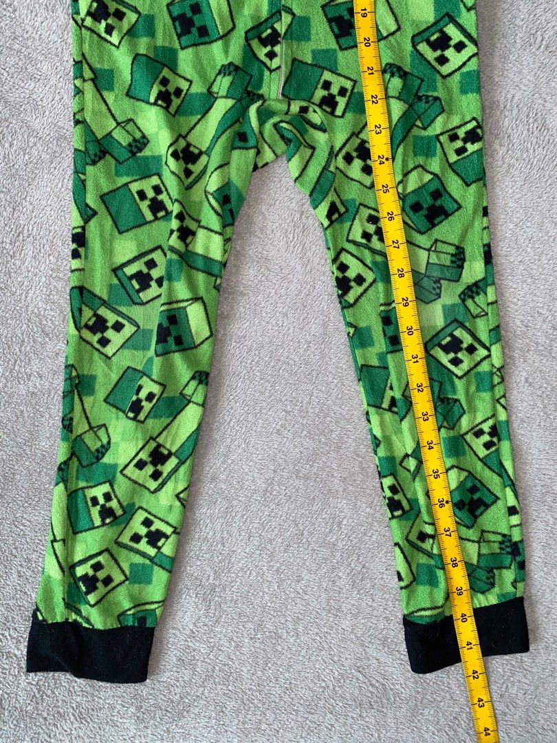 Minecraft (Small) Creeper Onesie Pajama Sleepwear, Babies & Kids ...