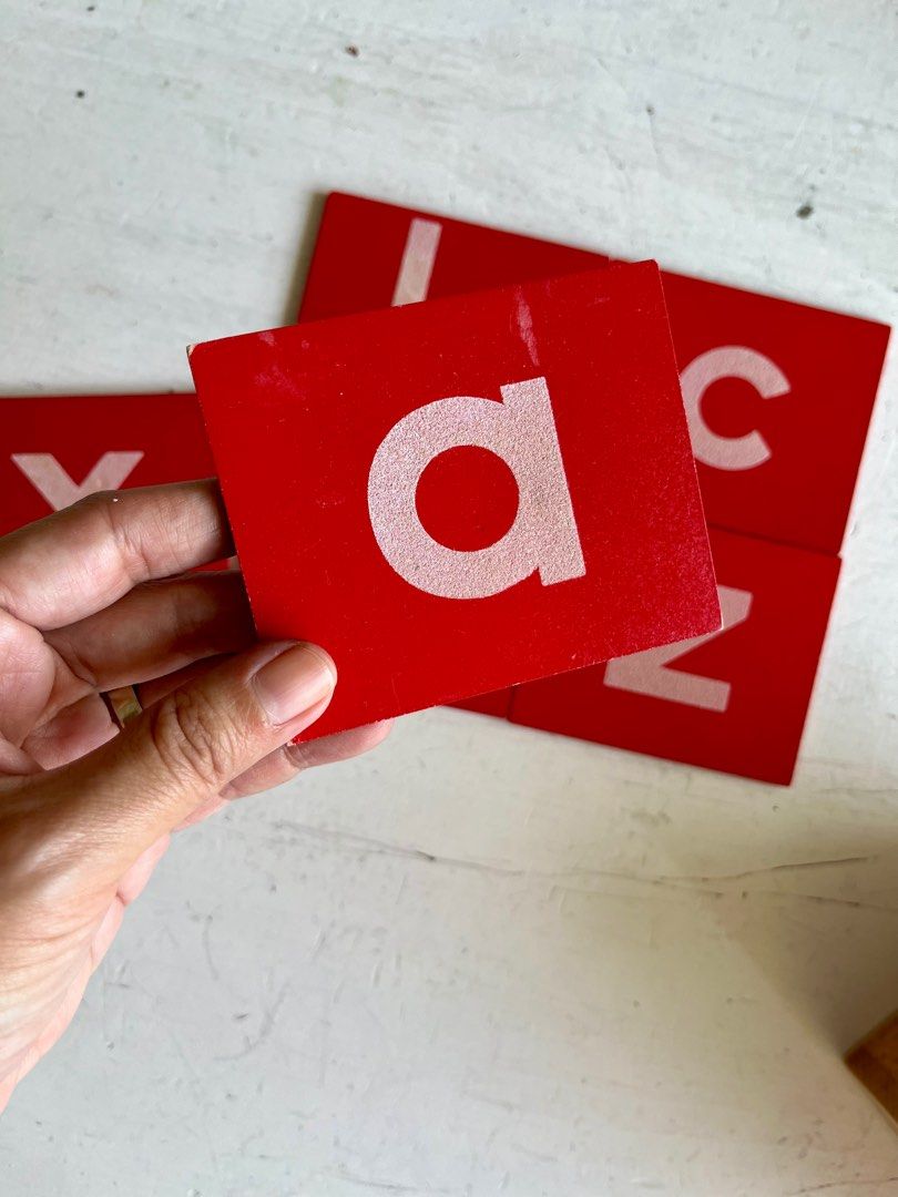 Montessori Sandpaper Alphabet, Hobbies & Toys, Toys & Games on Carousell