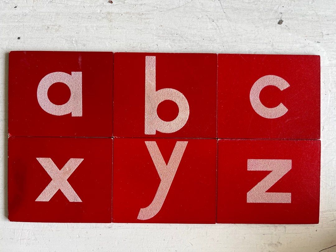 Montessori Sandpaper Alphabet, Hobbies & Toys, Toys & Games on Carousell