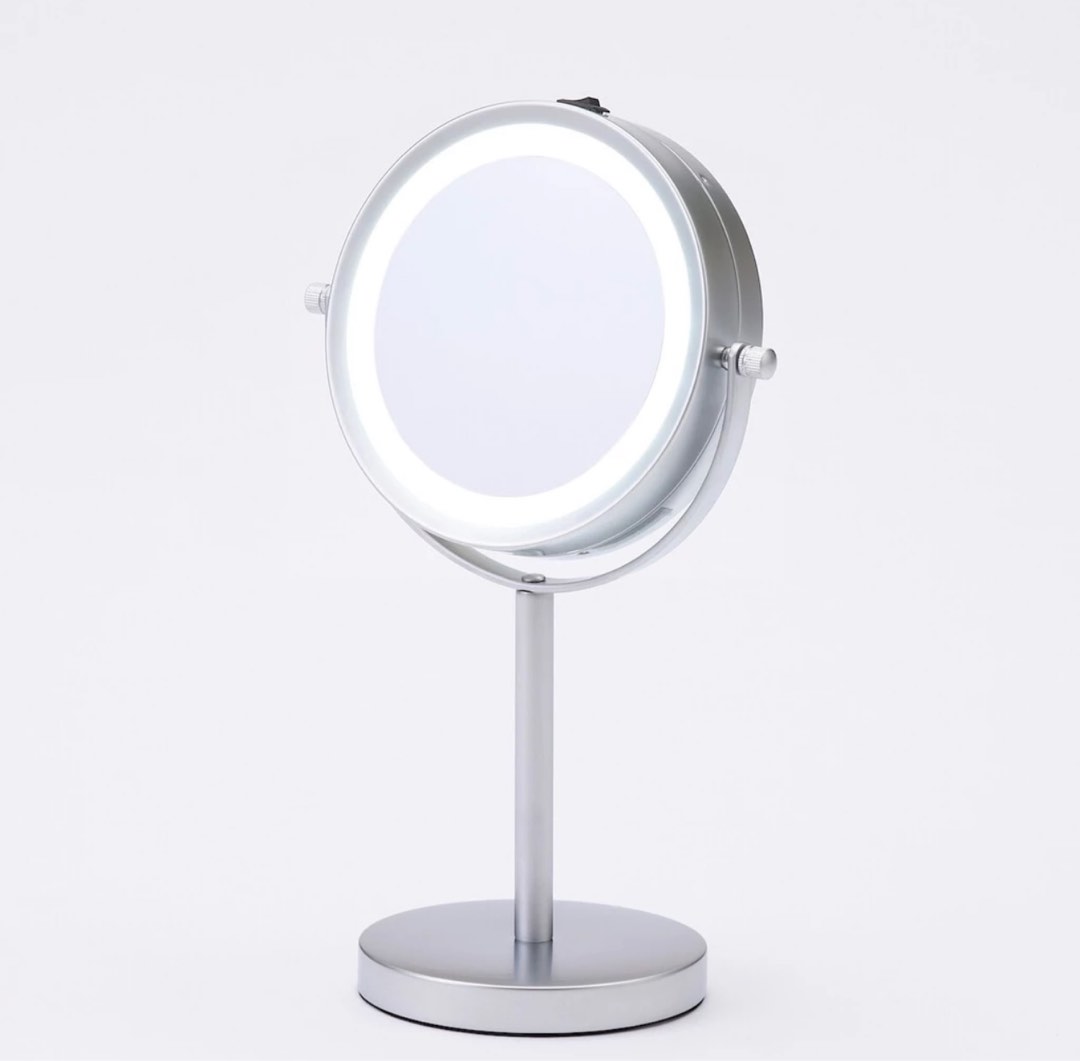 Muji Light Up Desk Mirror, Furniture & Home Living, Home Decor, Mirrors ...