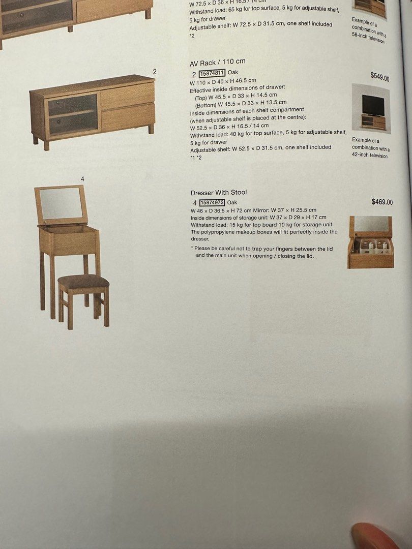 MUJI- makeup table set, Furniture & Home Living, Furniture, Other Home ...