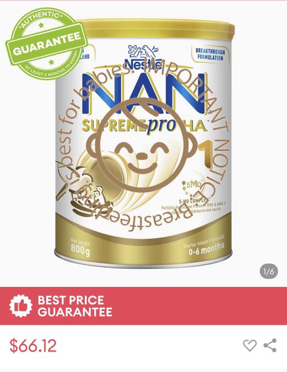 Nan Supreme Pro HA for infants, Babies & Kids, Nursing & Feeding ...