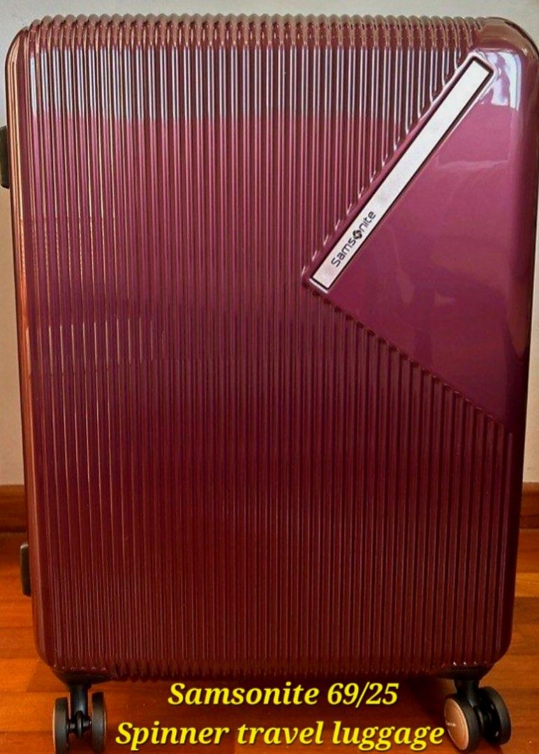 NEW SAMSONITE ZELTUS SPINNER 69/25 EXP TRAVEL LUGGAGE WITH IN - BUILT ...