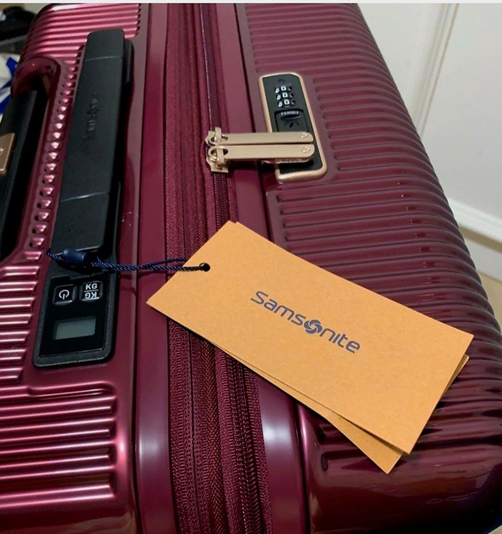 NEW SAMSONITE ZELTUS SPINNER 69/25 EXP TRAVEL LUGGAGE WITH IN - BUILT ...