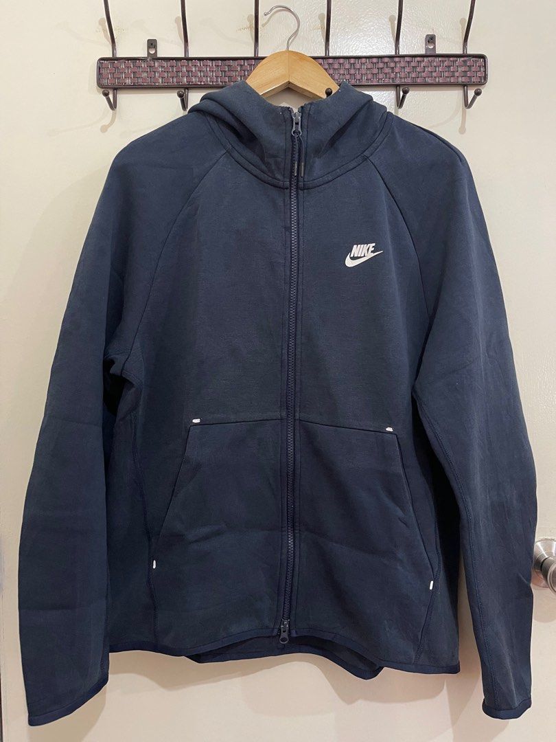 Nike TF Tech Fleece Navy Blue Hoodie Jacket, Men's Fashion, Coats ...