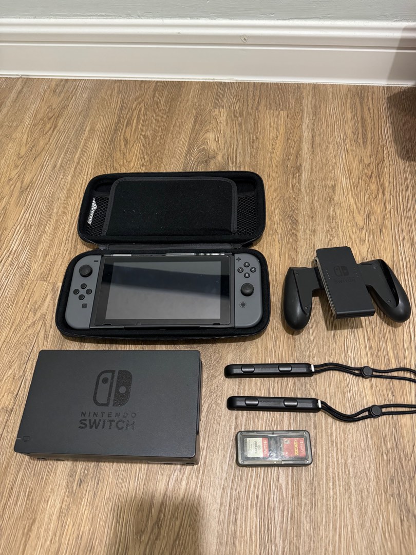 Nintendo Switch Console V2 Full Set, Video Gaming, Video Games ...