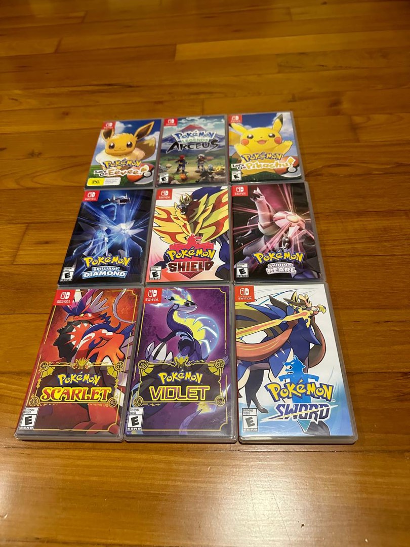 Nintendo Switch game Pokemon Eevee / Pokemon Arceus / Pokémon Pikachu ...