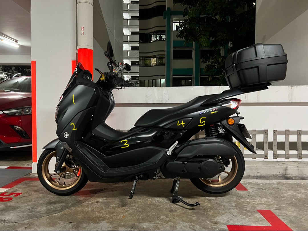 Nmax v2 coverset (Right side), Motorcycles, Motorcycle Accessories on ...