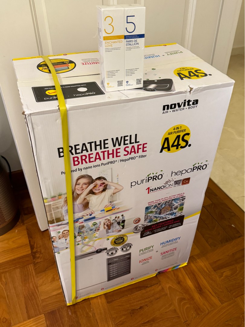 Novita Air Purifier/Hunidifer + Air Purifying Solution, TV & Home Appliances, Air Purifiers ...