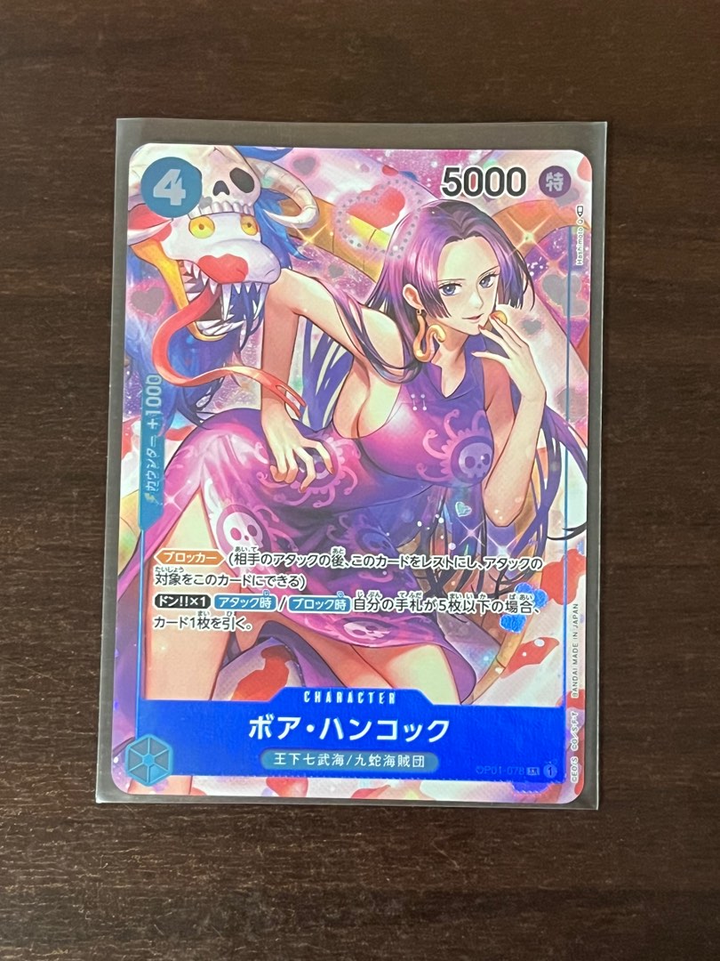 One Piece OP01 Boa Hancock AA SP Card, Hobbies & Toys, Toys & Games on ...