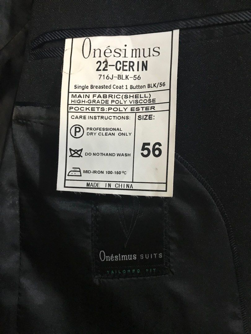 Onesimus Black Formal Coat, Men's Fashion, Tops & Sets, Sets ...