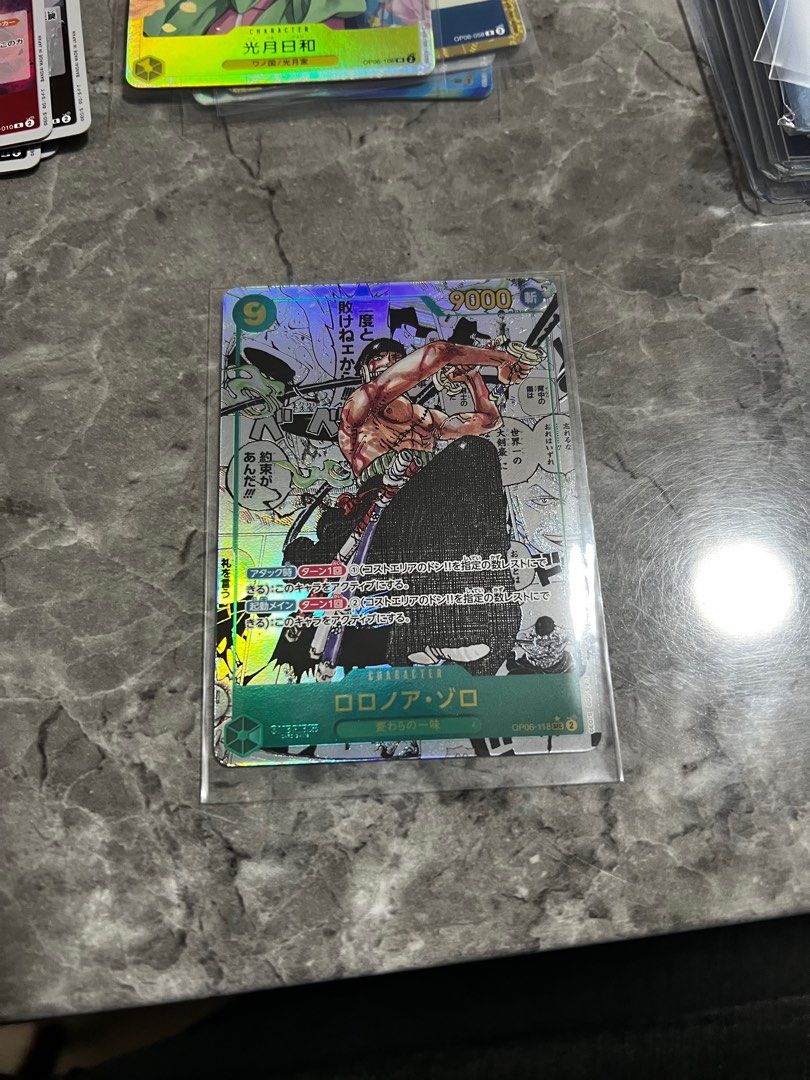 Op06-118 Zoro Sec , Hobbies & Toys, Toys & Games on Carousell