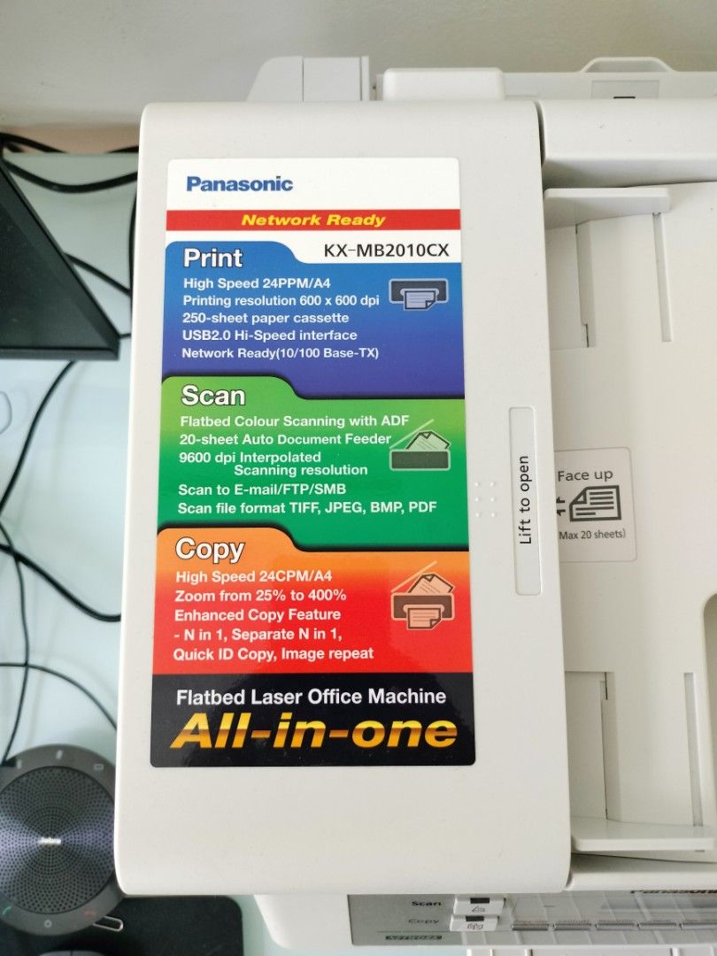 Panasonic All in One - Laser Printer / Scanner / Copier, Computers ...