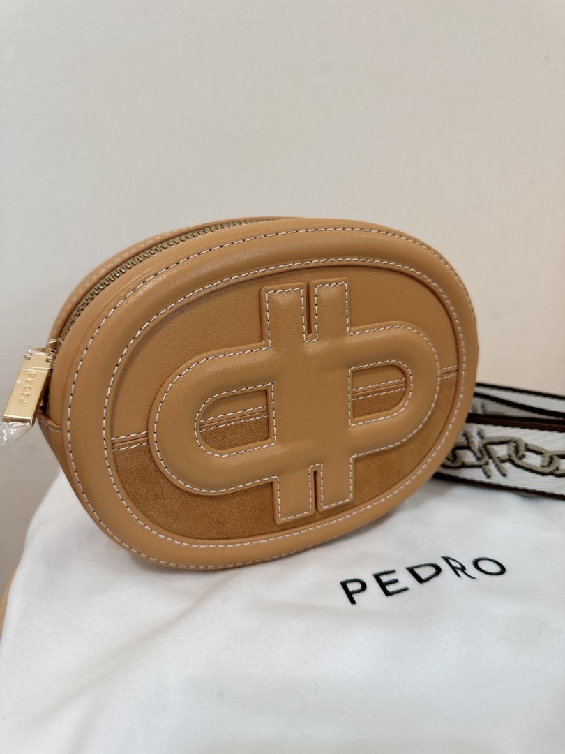 Pedro Icon Round Leather Sling Bag, Luxury, Bags & Wallets on Carousell