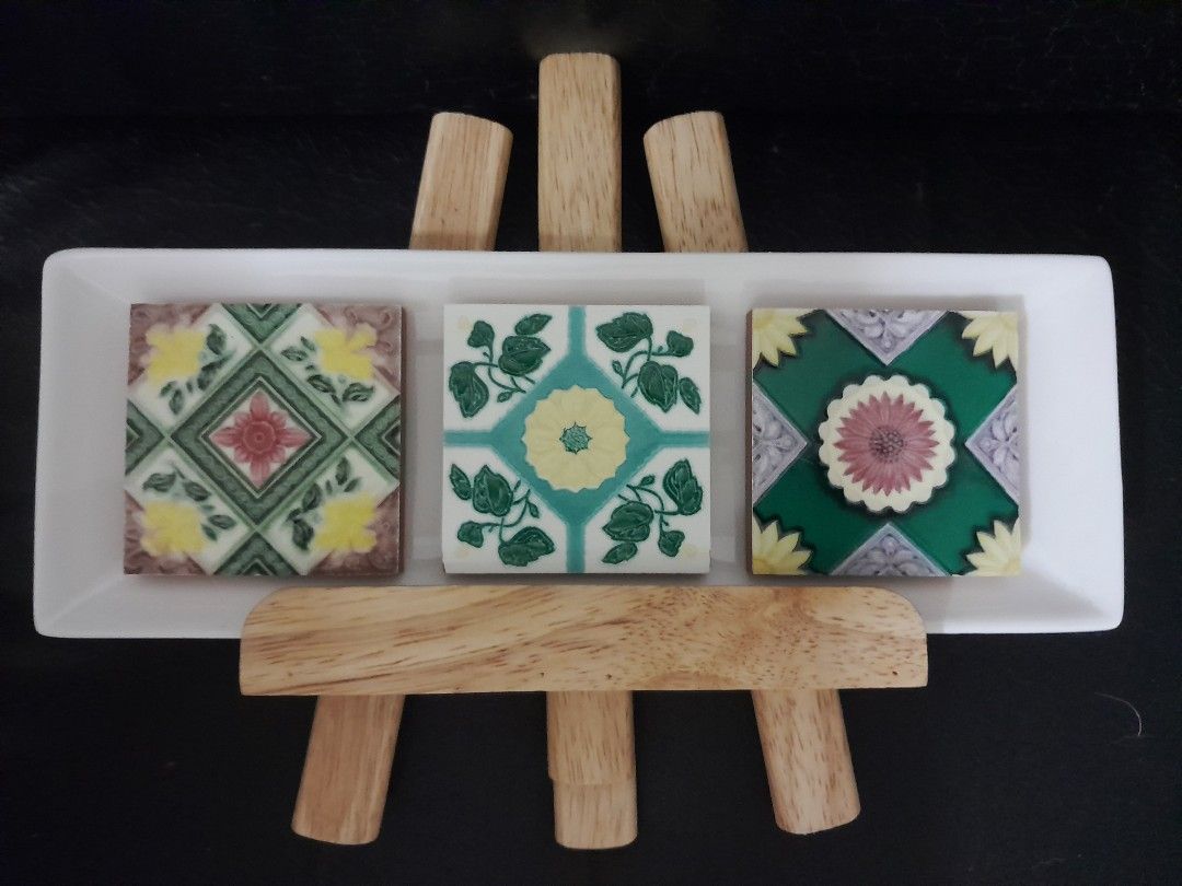 Peranakan 3 Tiles Display, Hobbies & Toys, Stationery & Craft, Handmade ...