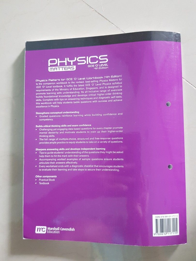 Physics Matters workbook o level, Hobbies & Toys, Books & Magazines, Textbooks on Carousell