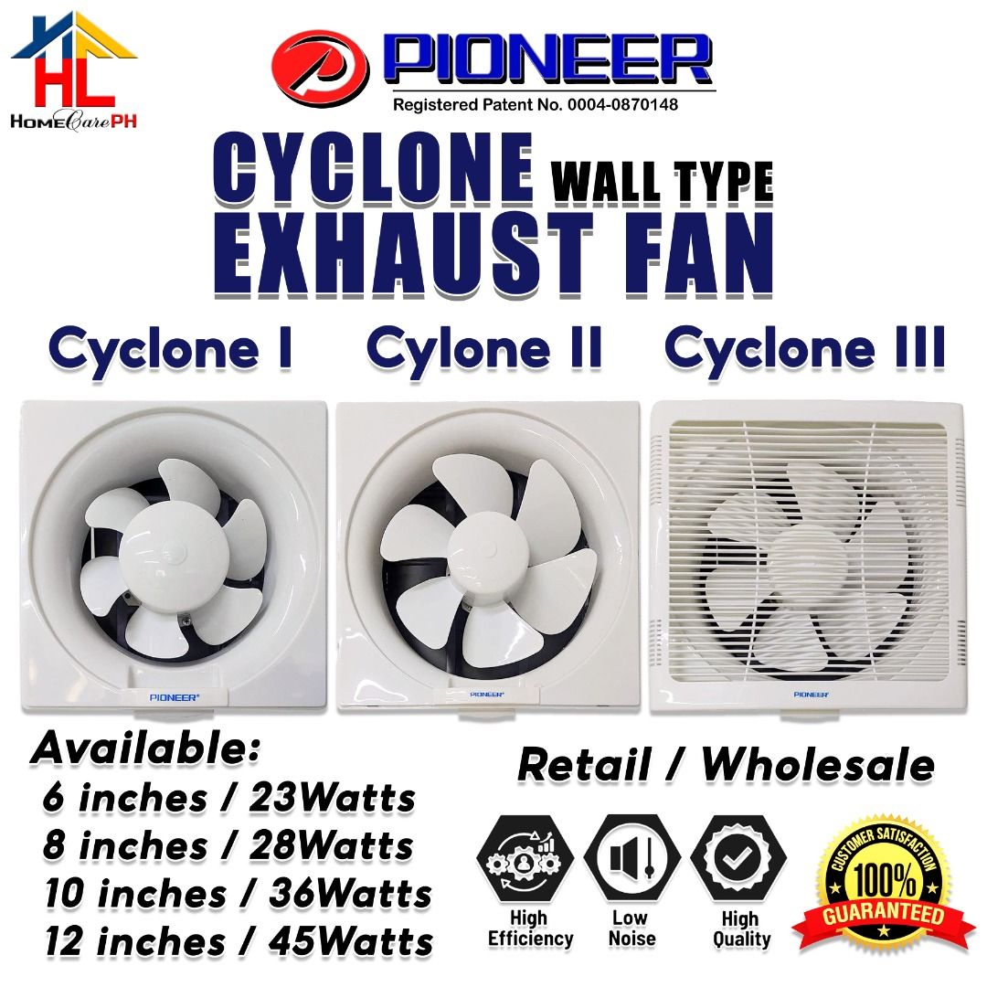 Pioneer Cyclone Exhaust Fan (Wall Type), Commercial & Industrial ...