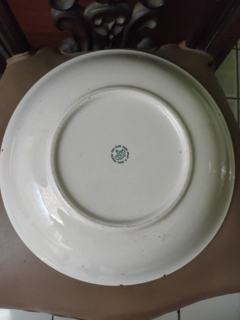 Piring Besar Vintage Yamasho Iron Stone China, made in Japan, Antik ...