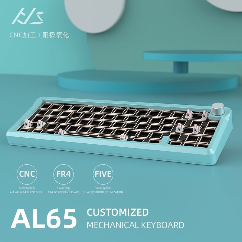HJ Snake AL65 aluminium CNC keyboard Sugar65 competitor, Computers ...
