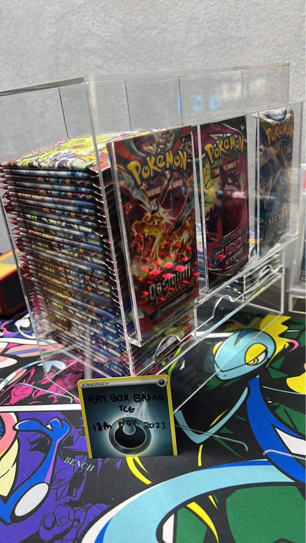 Pokémon booster pack acrylic case, Hobbies & Toys, Toys & Games on ...