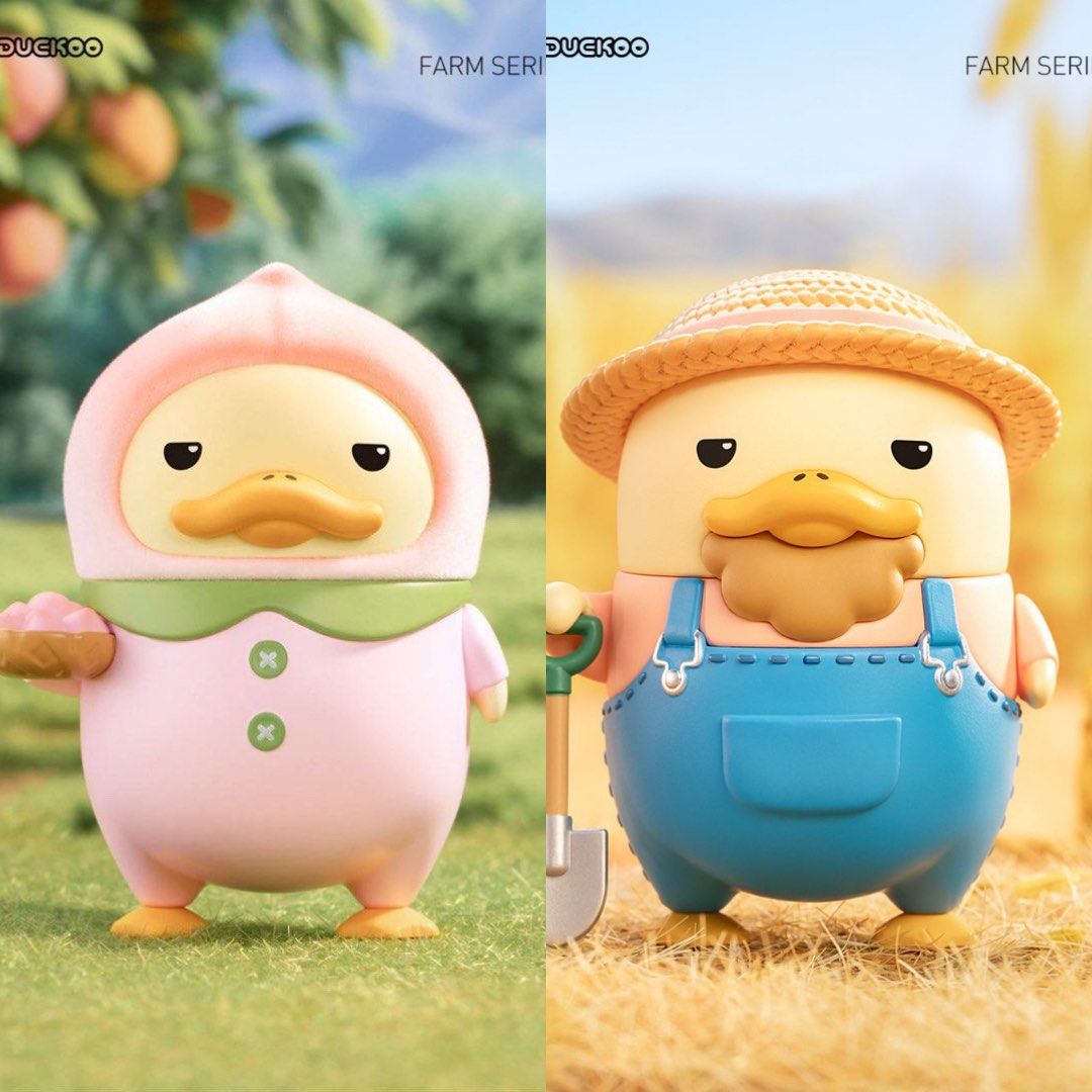 Popmart duckoo farm - Peach & farmer, Hobbies & Toys, Toys & Games on ...