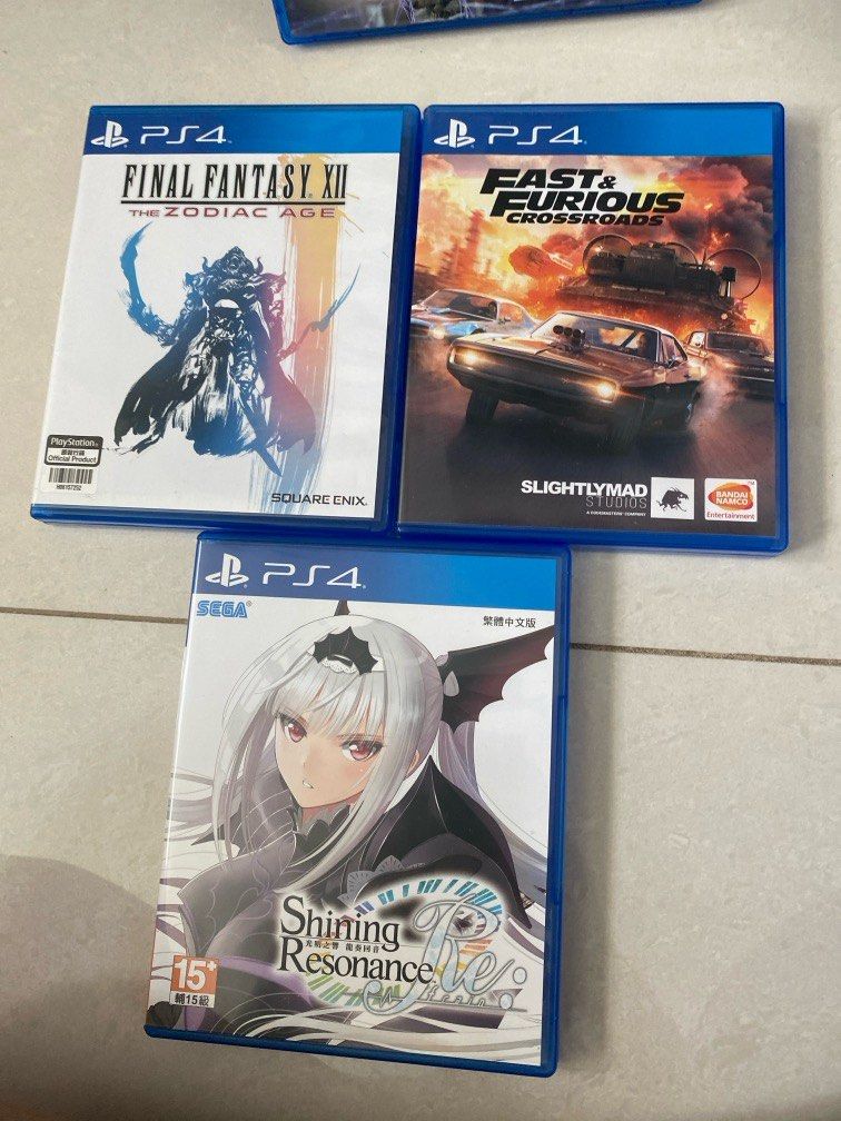 PS4 Games Final Fantasy XII Fast and Furious Crossroads Shining ...