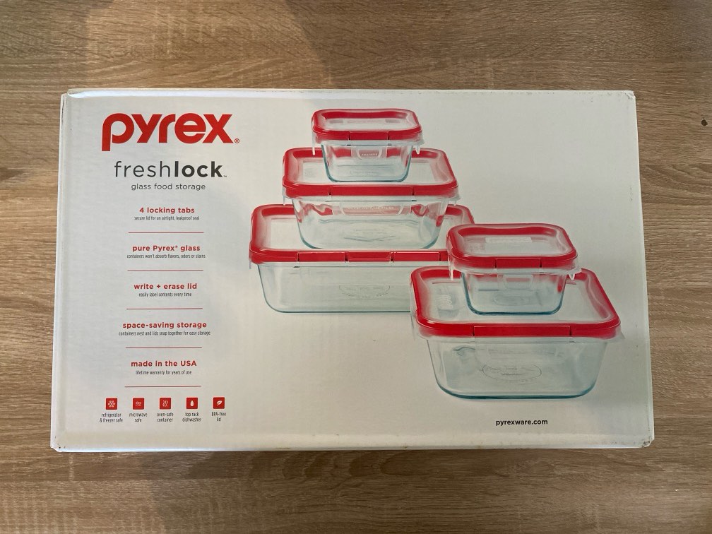 Pyrex Glass Food Storage (Brand New), Furniture & Home Living ...