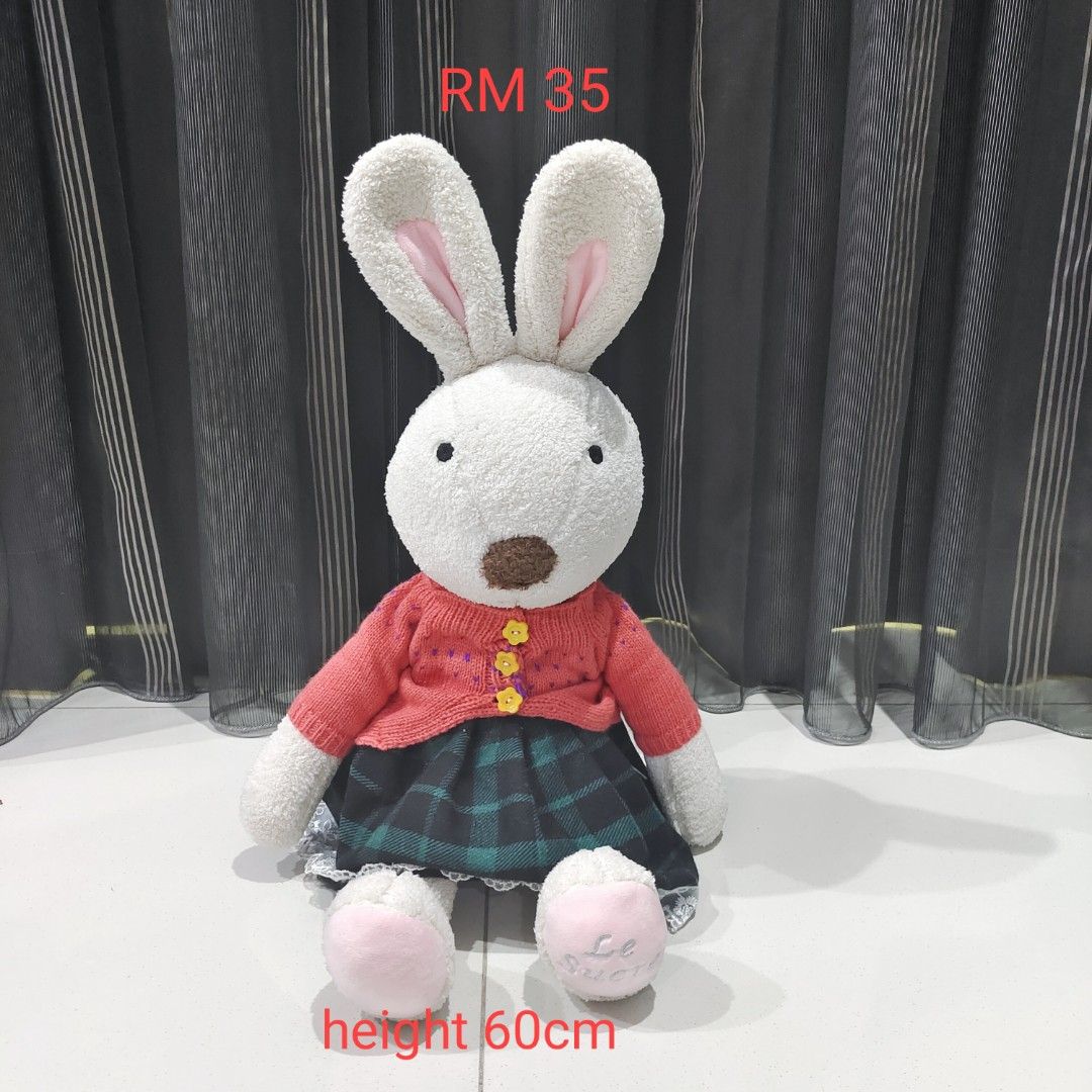 Rabbit soft toys 60cm height, Hobbies & Toys, Toys & Games on Carousell