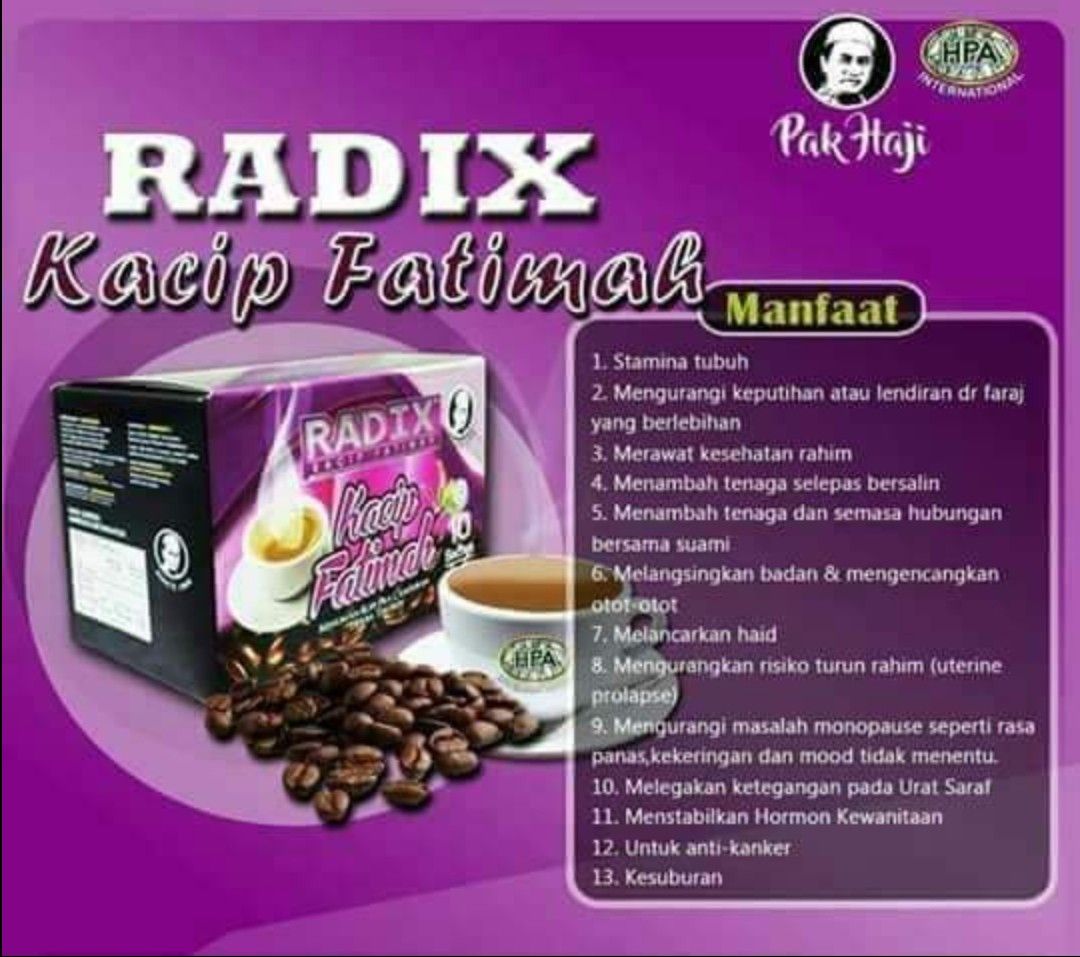 Radix Kacip Fatimah Instant Coffee, Food & Drinks, Other Food & Drinks ...
