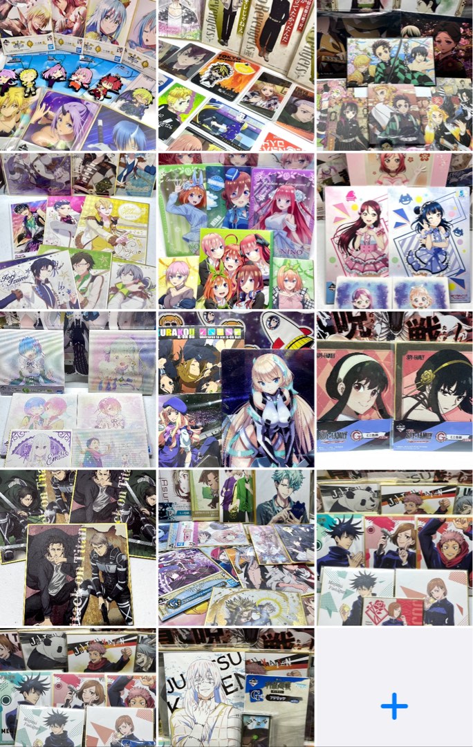 Take all Bundle Random Anime Paper Merch Clear Display Shikishi Boards ...