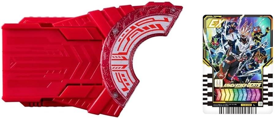 READY STOCK BANDAI KAMEN RIDER GEATS DX ONENESS RAISE BUCKLE RIDE CHEMY TRADING CARD GOTCHARD ...